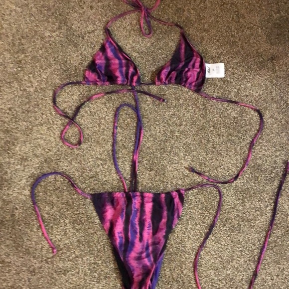 Motel Rocks | Swim | Motel Rocks Tye Dye Purple Pink Bikini | Poshmark